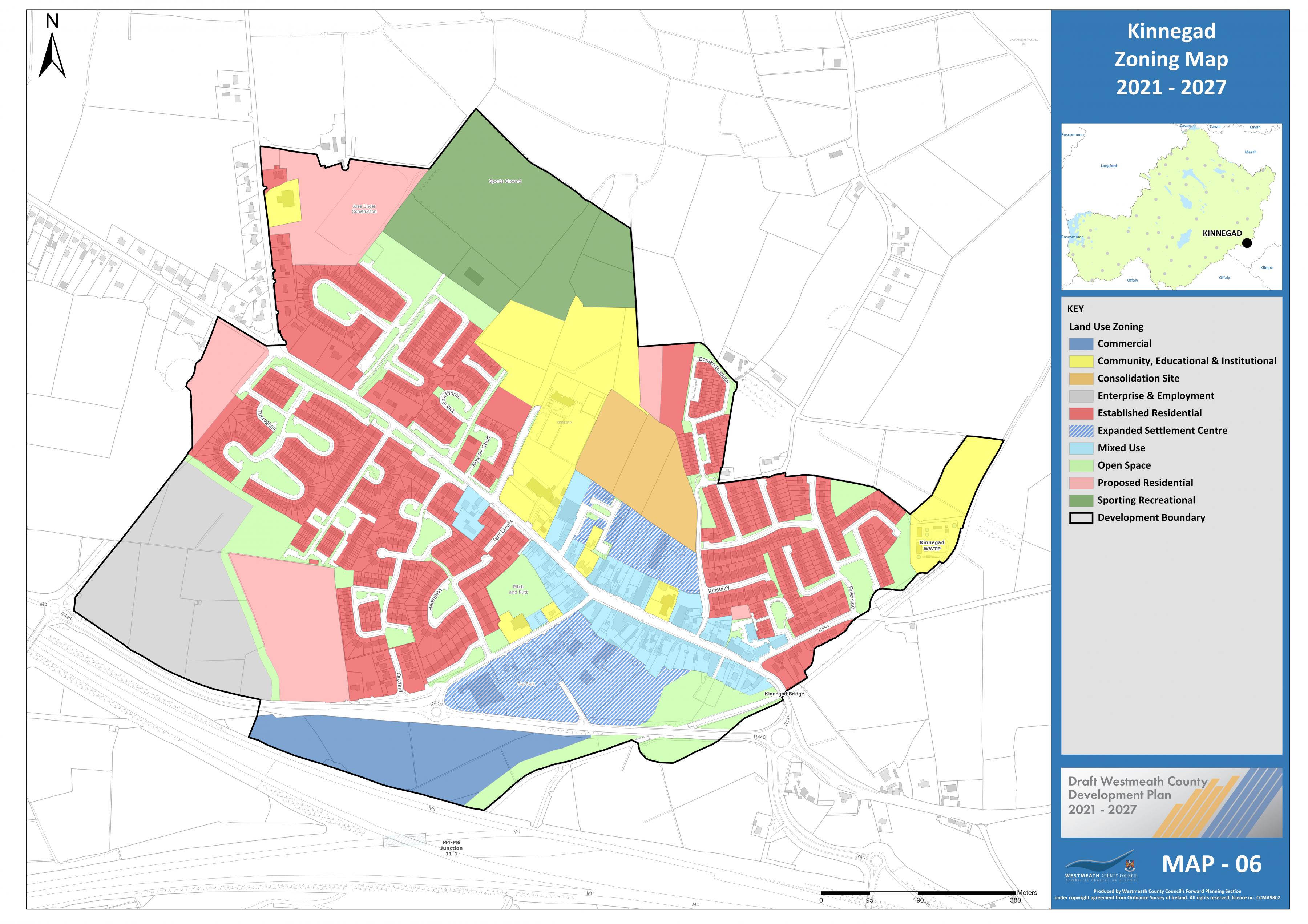 Maps 6 & 7: Kinnegad Zoning & Objectives | Westmeath County Council